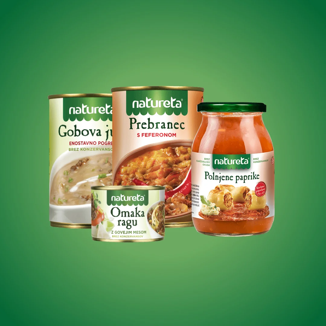 Pripravljene jedi Natureta 415 g v akciji v trgovinah Mercator