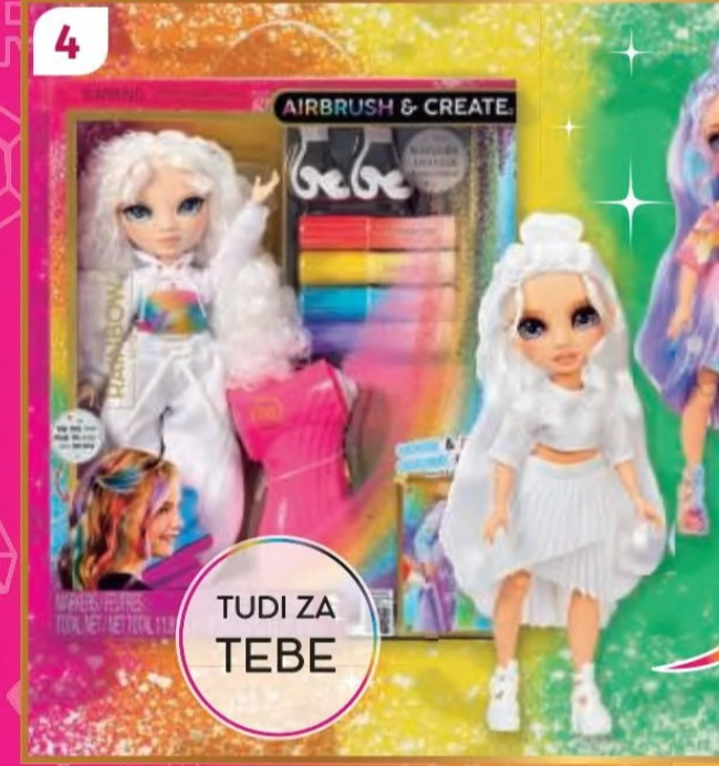 Rainbow High Airbrush & Create punčka Zele...: Akcija (Mueller)