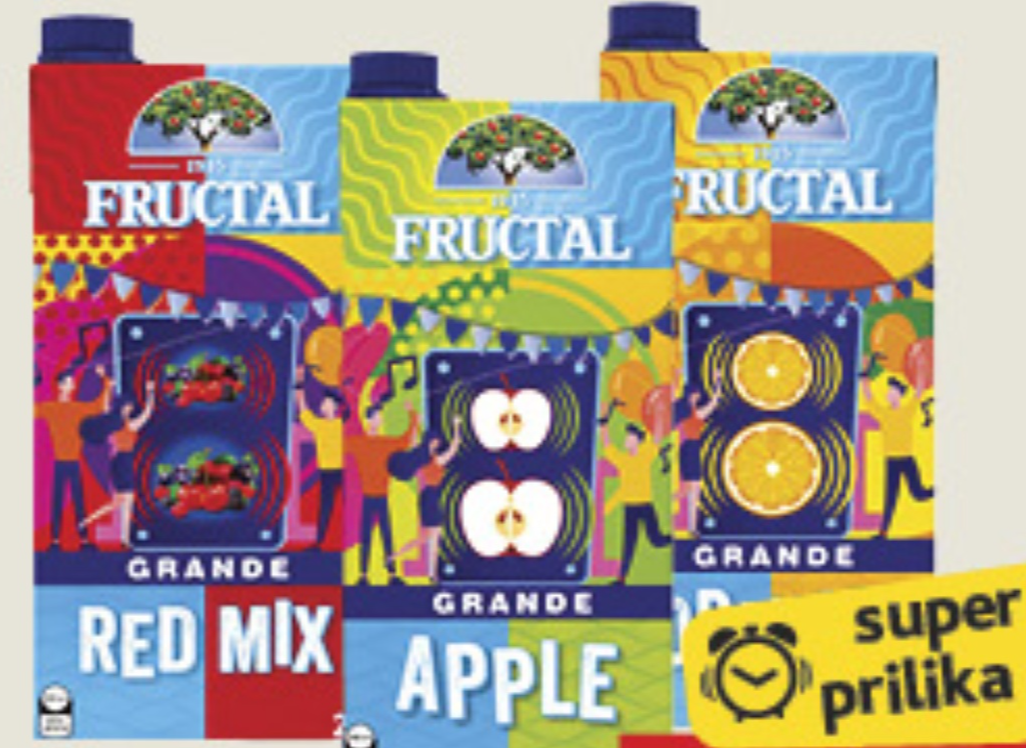 Fructal Classic Negazirano piće 2l na akciji u trgovinama Konzum