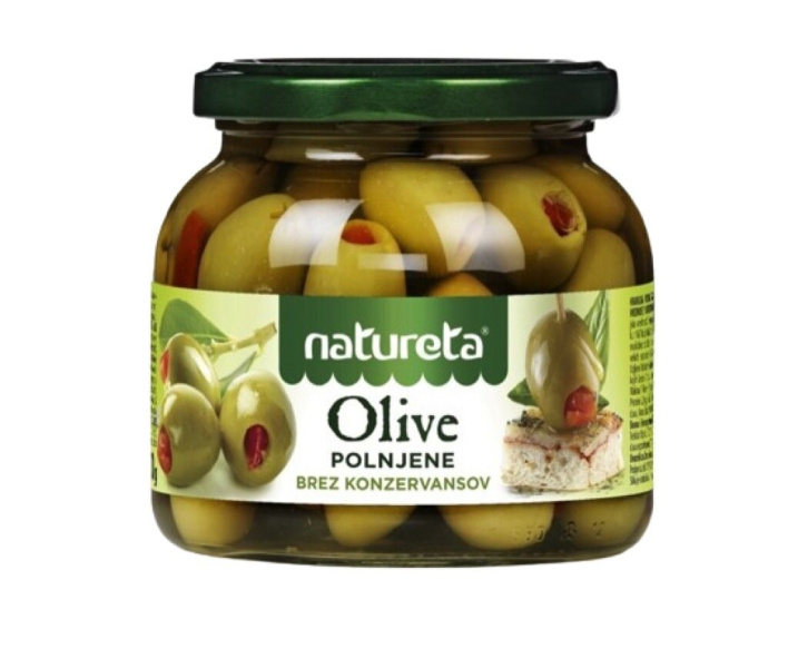 Olive zelene polnjene s papriko Natureta...: Akcija (Mercator)