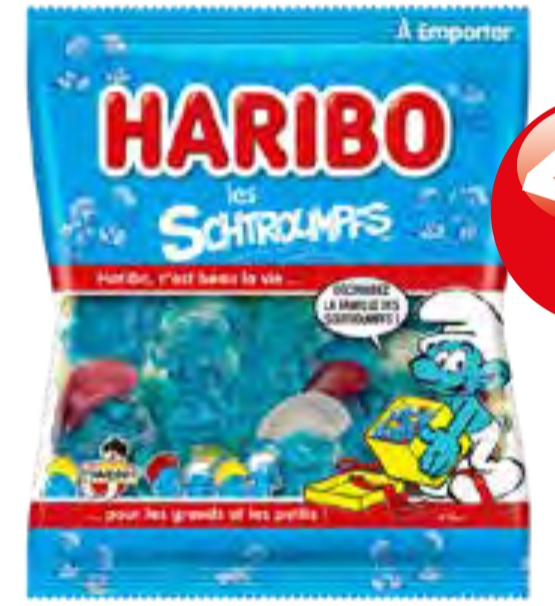 BONBONI HARIBO Smrkci 120 g v akciji v trgovinah Jager
