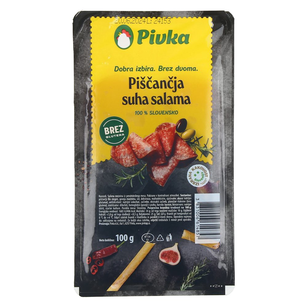 Piščančja suha salama 100 g v akciji v trgovinah Jager